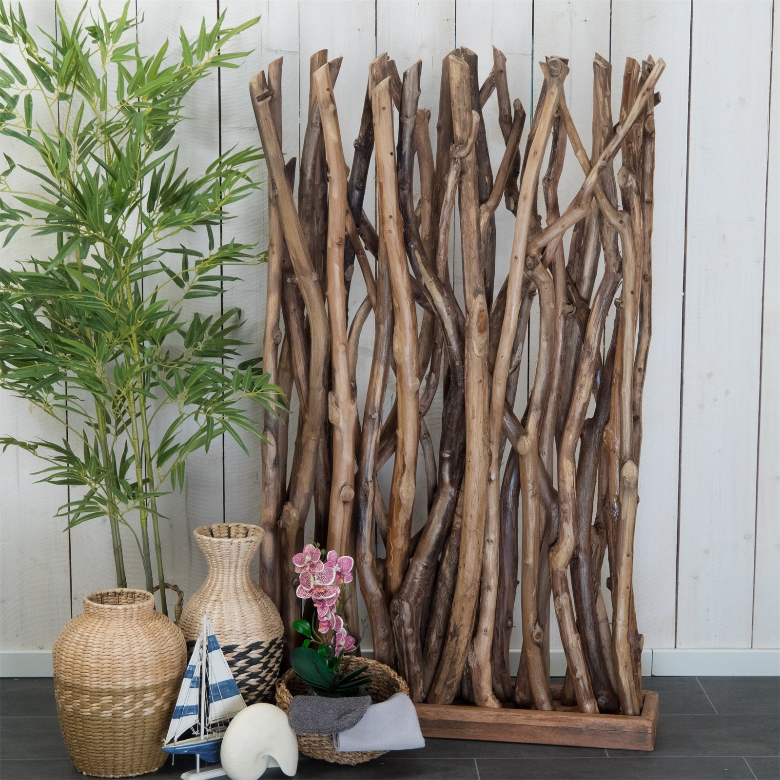 RAUMTEILER "TEKEA" | Treibholz Äste Paravent - DESIGN DELIGHTS