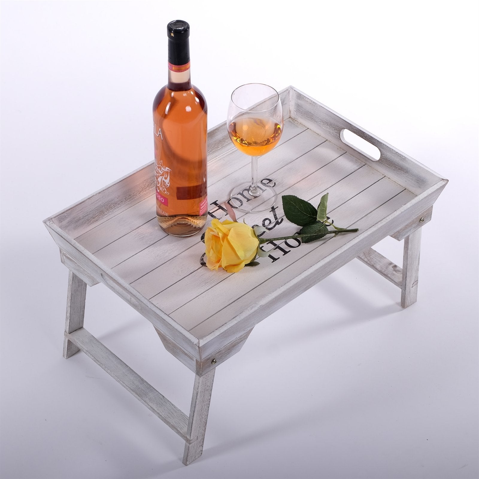 HOLZTABLETT "HOME SWEET HOME" | Tablett mit Füßen - DESIGN DELIGHTS